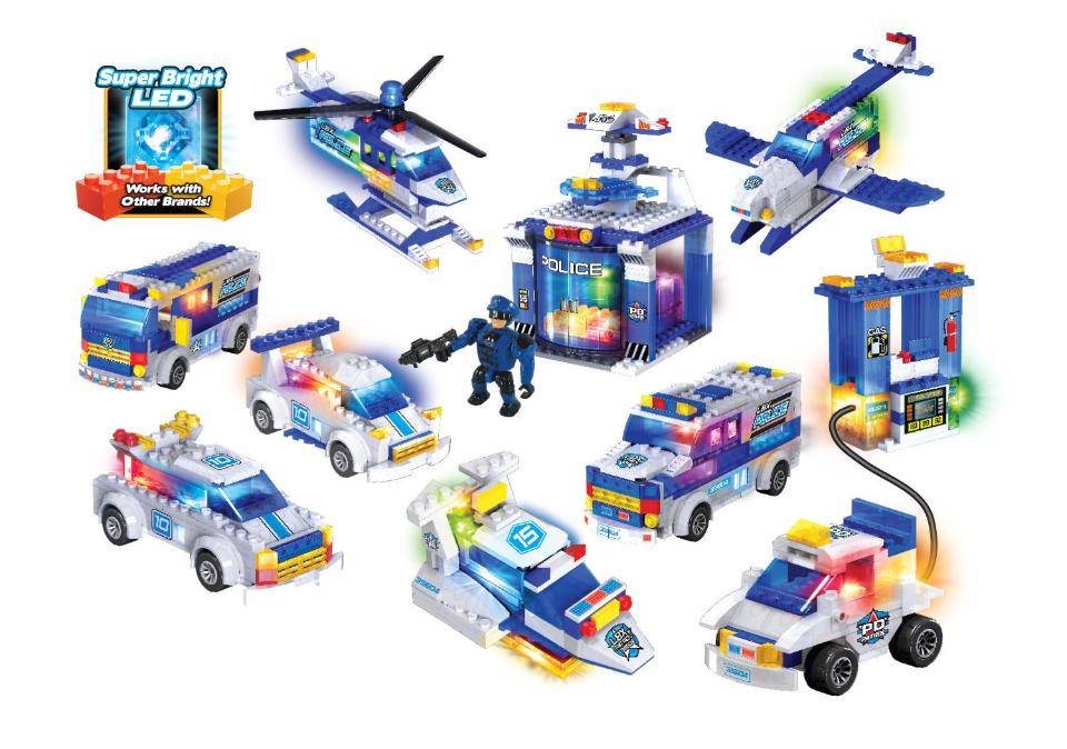 Cra-Z-Art Lite Brix 30-in-1 Super Light Up Command Building Set ...