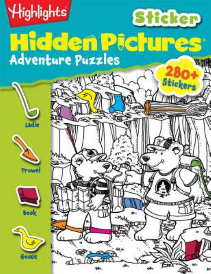 Highlights Sticker Hidden Pictures(R) Adventure Puzzles Activity Book ...